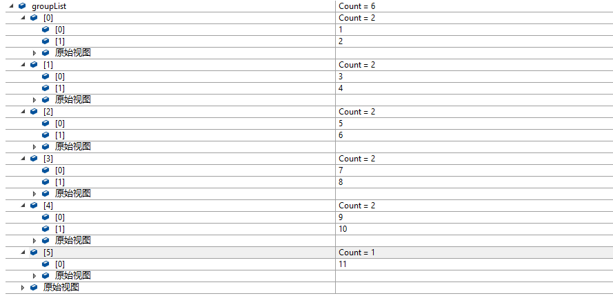 C# List＜int＞ 分组_list list = new list () { 1, 2, 3, 4,5,6,-CSDN博客