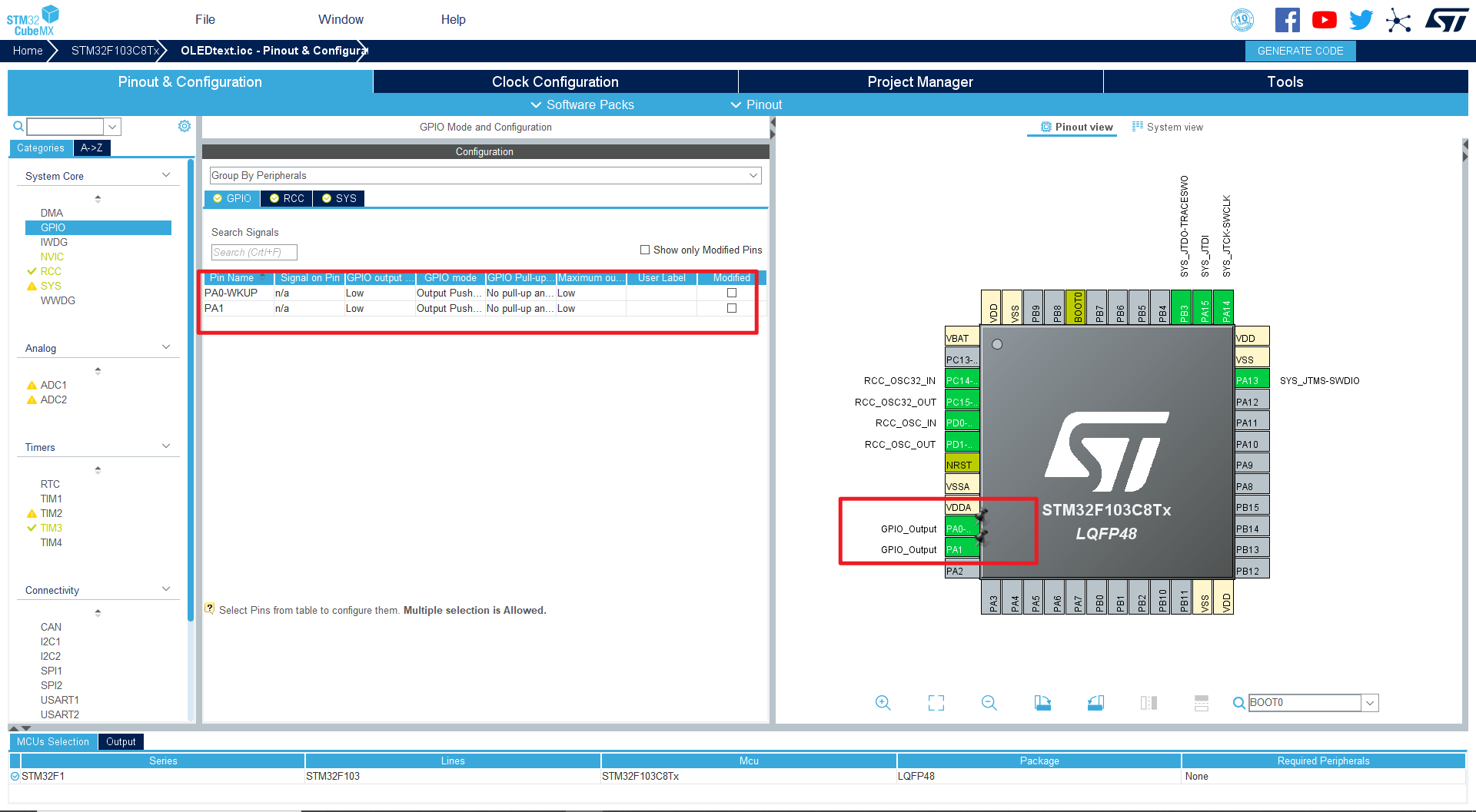 STM32（基于HAL库）驱动0.96寸OLED屏幕（四脚且中英文皆可显示）_0.96屏幕4脚-CSDN博客