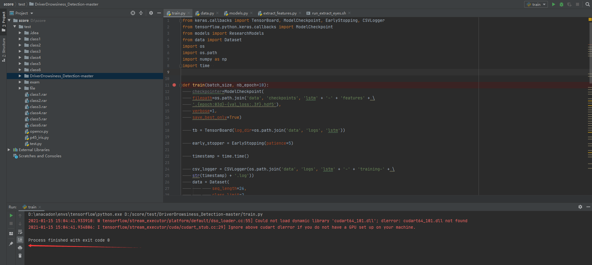 Python OpenCV --Drowsiness Detector 睡意检测--项目记录_drowsiness-detection_井里呆 ...