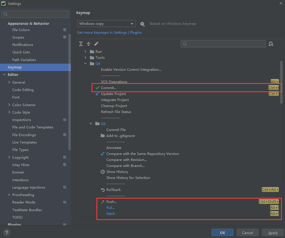 PyCharm如何设置git提交的快捷键_pycharm添加git快捷键-CSDN博客