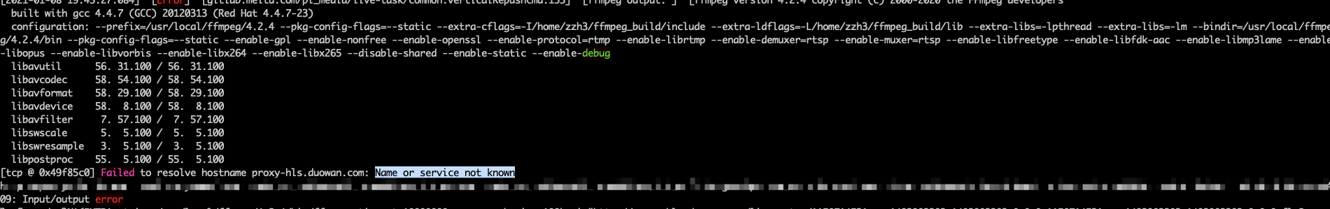 ffmpeg 拉流出现 Name or service not known_ffmpeg failed to resolve hostname-CSDN博客