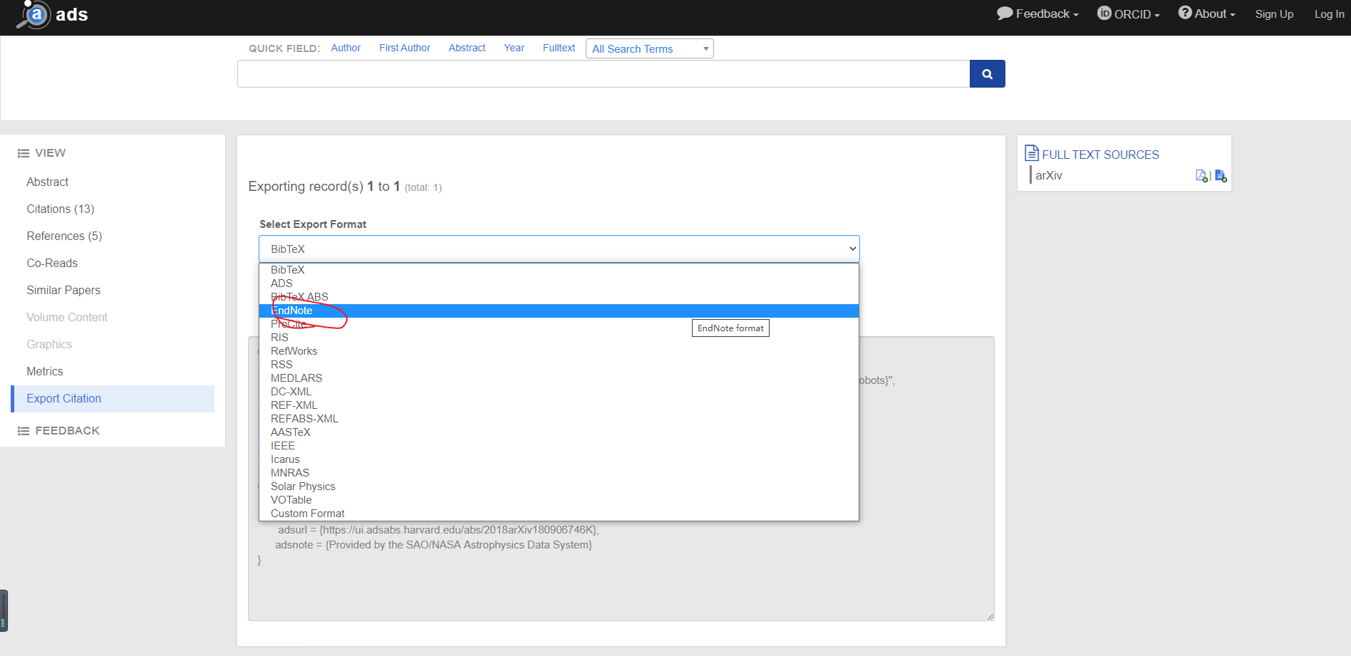 将ArXiv中的Reference导入EndNote_arxiv下载enl导入-CSDN博客