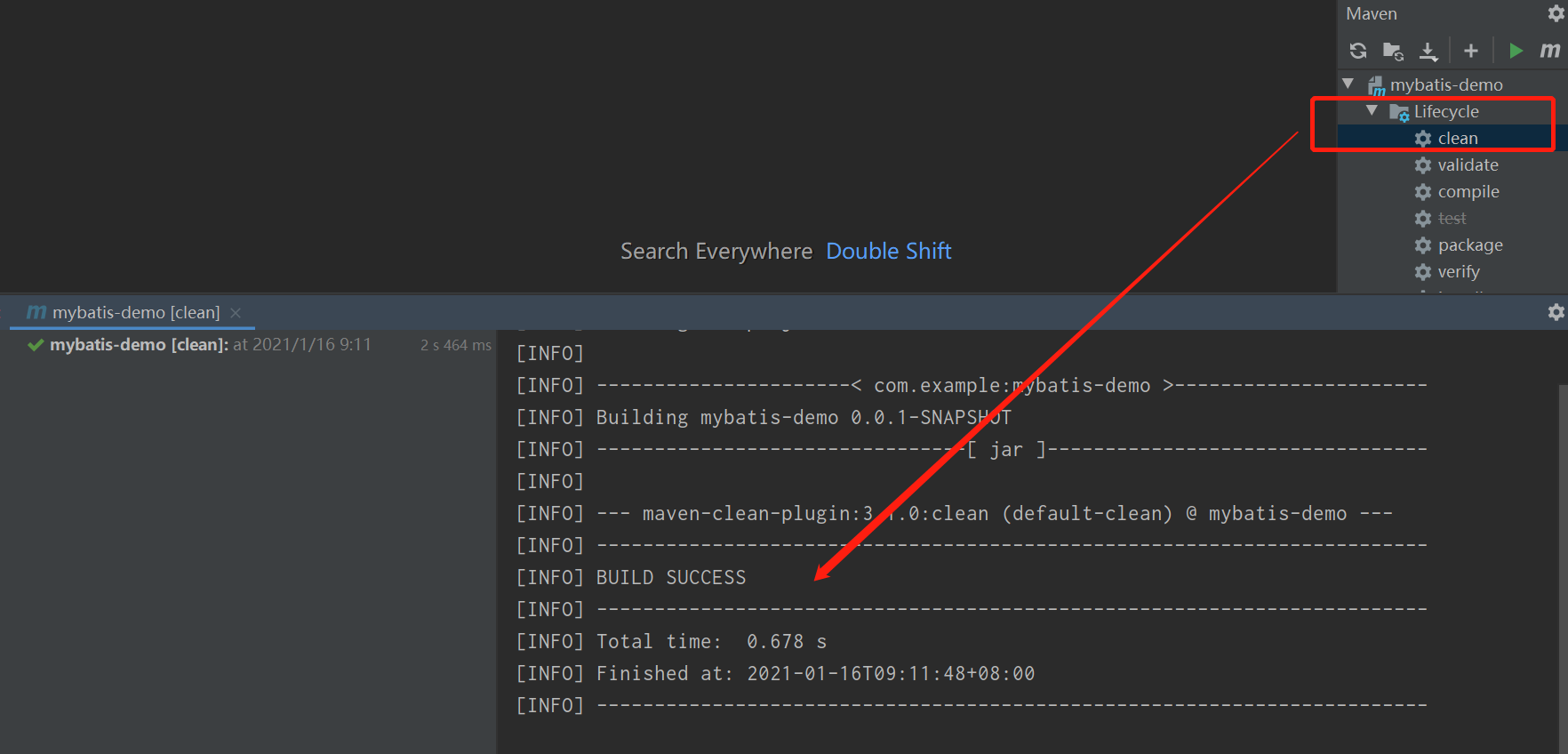 IDEA clean 报错 Error running ‘mybatis-demo [clean]‘: No valid Maven installation found_idea clean ...
