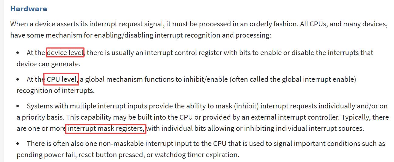 嵌入式系统面试1：interrupt_嵌入式开发 edge-triggered interrupts and level-triggere-CSDN博客