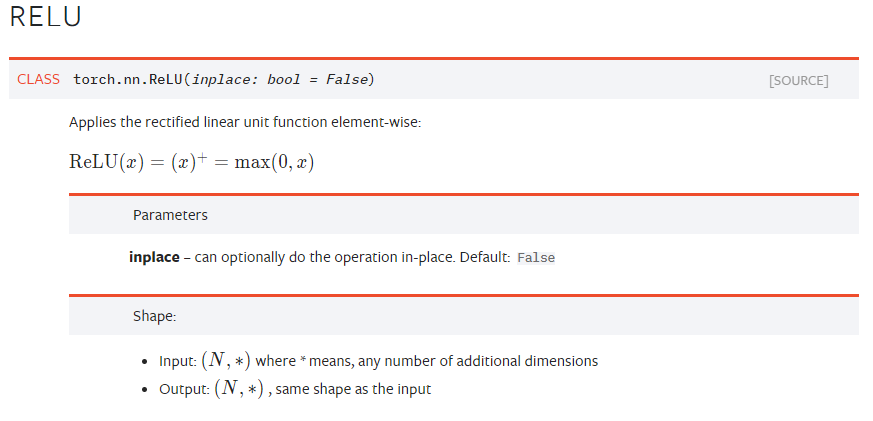 Pytorch的RELU函数_pytorch relu-CSDN博客