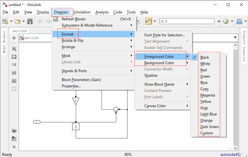 Simulink 环境基础知识（三十二）--格式化模型_simulink的format-CSDN博客