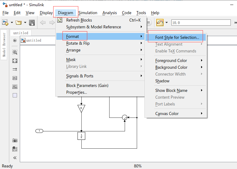 Simulink 环境基础知识（三十二）--格式化模型_simulink的format-CSDN博客