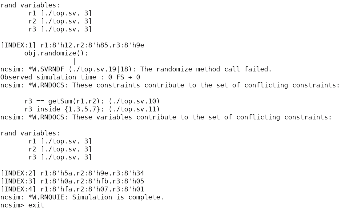 仿真器VCS solver 对包含 function 约束的求解_constraints inconsistency failure-CSDN博客