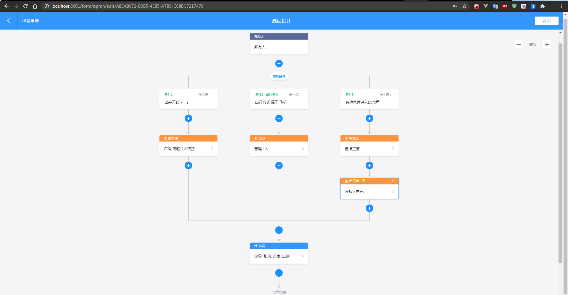 Springbootactiviti7react实现模仿钉钉功能的审批流五、实现类似钉钉的流程设计器仿钉钉流程设计器 Csdn博客