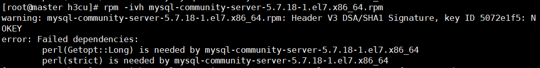 rpm安装MySQL报错：Header V3 DSA/SHA1 Signature..._rpm header v3-CSDN博客