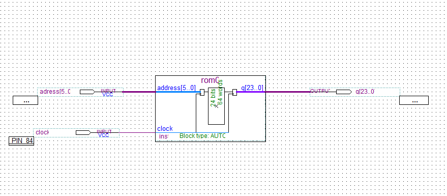 Quartus计算机组成与设计实验原理图整理（七）——ROM实验_rom地址总线和宽度怎么设置-CSDN博客