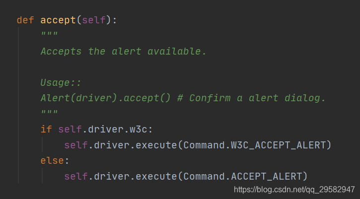 Selenium Webdriver 源码分析之alert Py Webdriveralert函数 Csdn博客