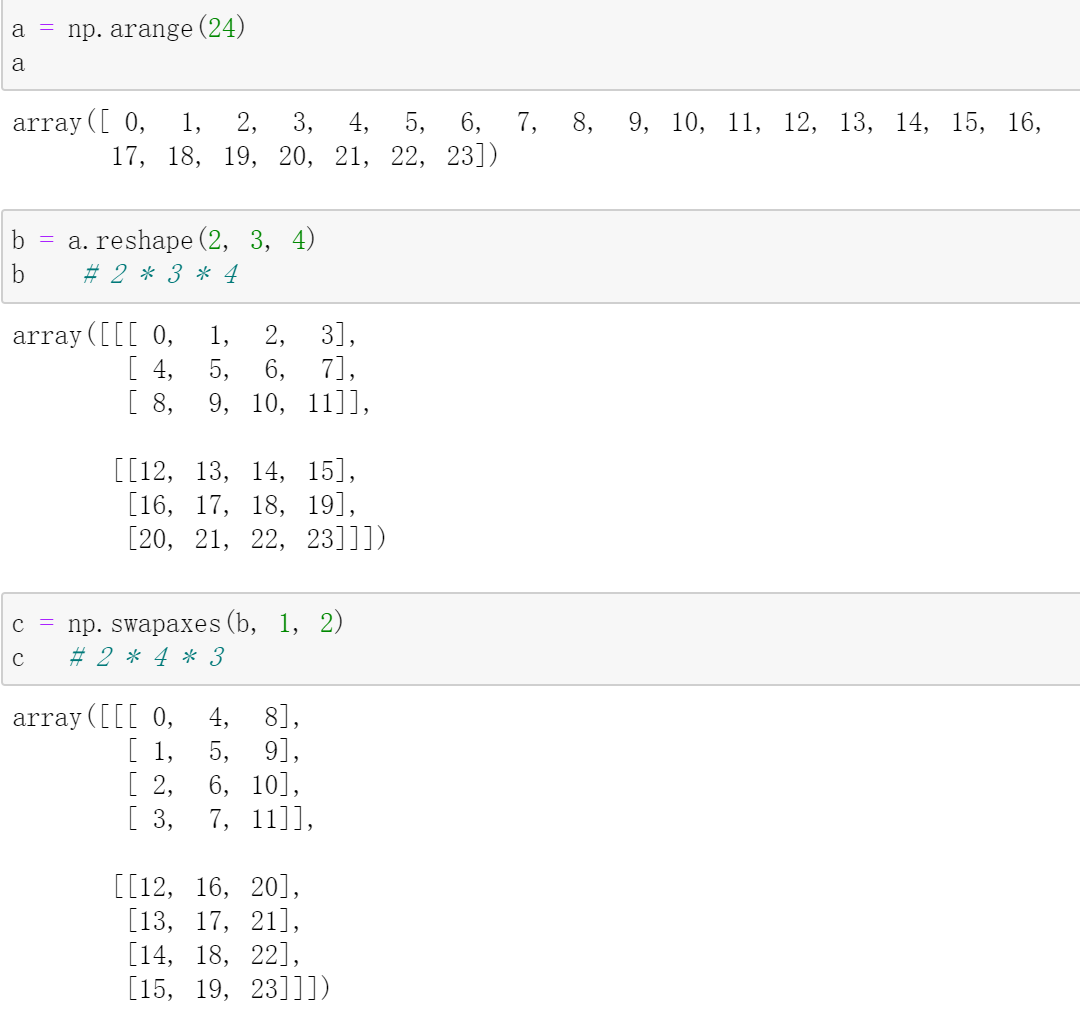 NumPy学习4之数组重塑_ndarray reshape-CSDN博客