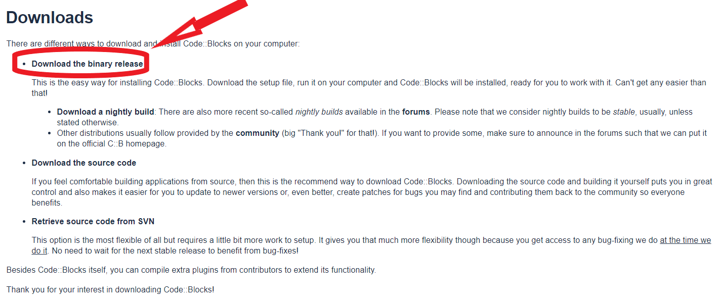 CodeBlocks下载及安装教程（小白图解）_code::blocks下载安装-CSDN博客