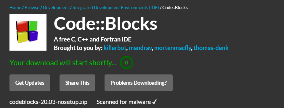 CodeBlocks下载及安装教程（小白图解）_code::blocks下载安装-CSDN博客