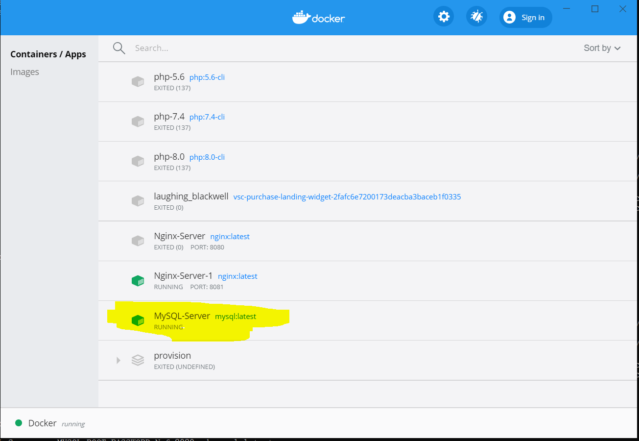 MySQL 8.0 - Docker安装 - Win10 - 学习/实践_docker mysql database is uninitialized-CSDN博客