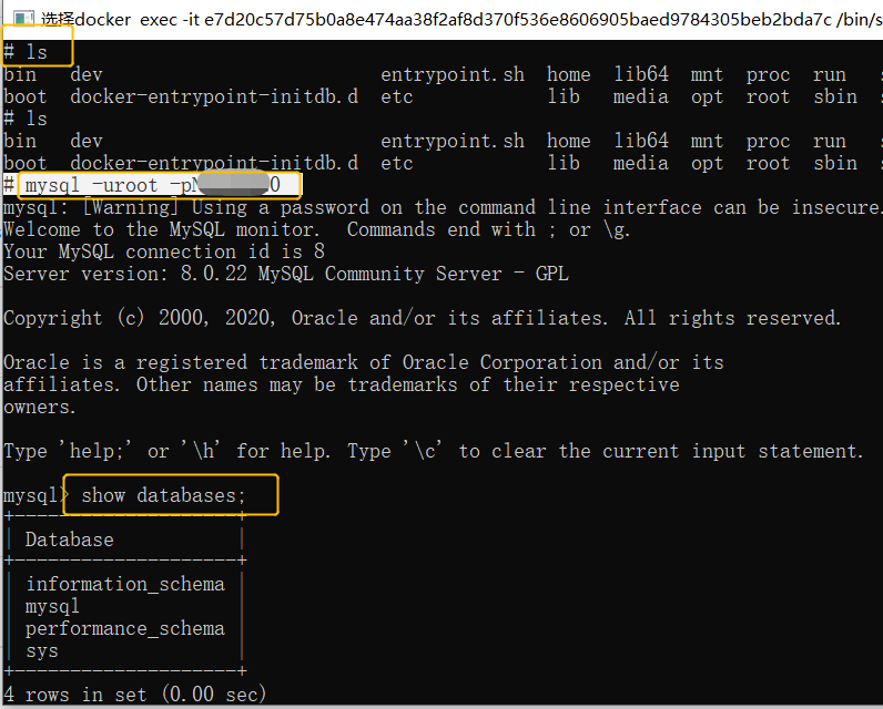 MySQL 8.0 - Docker安装 - Win10 - 学习/实践_docker mysql database is uninitialized-CSDN博客
