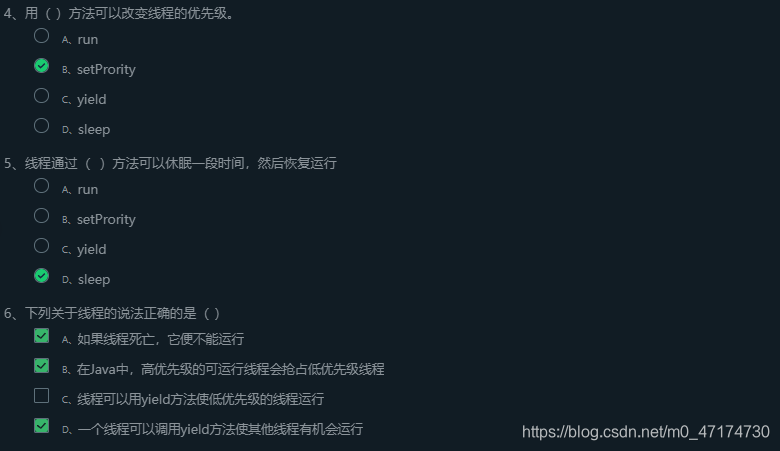 Java高级特性 多线程基础(2)常用函数任务描述 本关任务 完成所有选择题 相关知识 为了完成本关任务你需要掌握 Arra Csdn博客