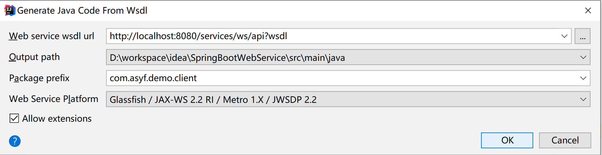 SpringBoot整合WebServices（Apache CXF JAX-WS）（一）入门示例_cxf jaxwsproxyfactorybean 一定要生成桩么-CSDN博客