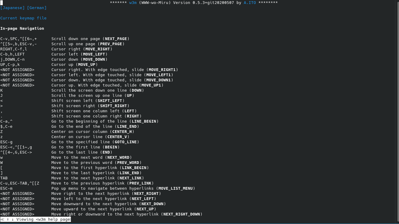 w3m 浏览器简明使用教程-CSDN博客