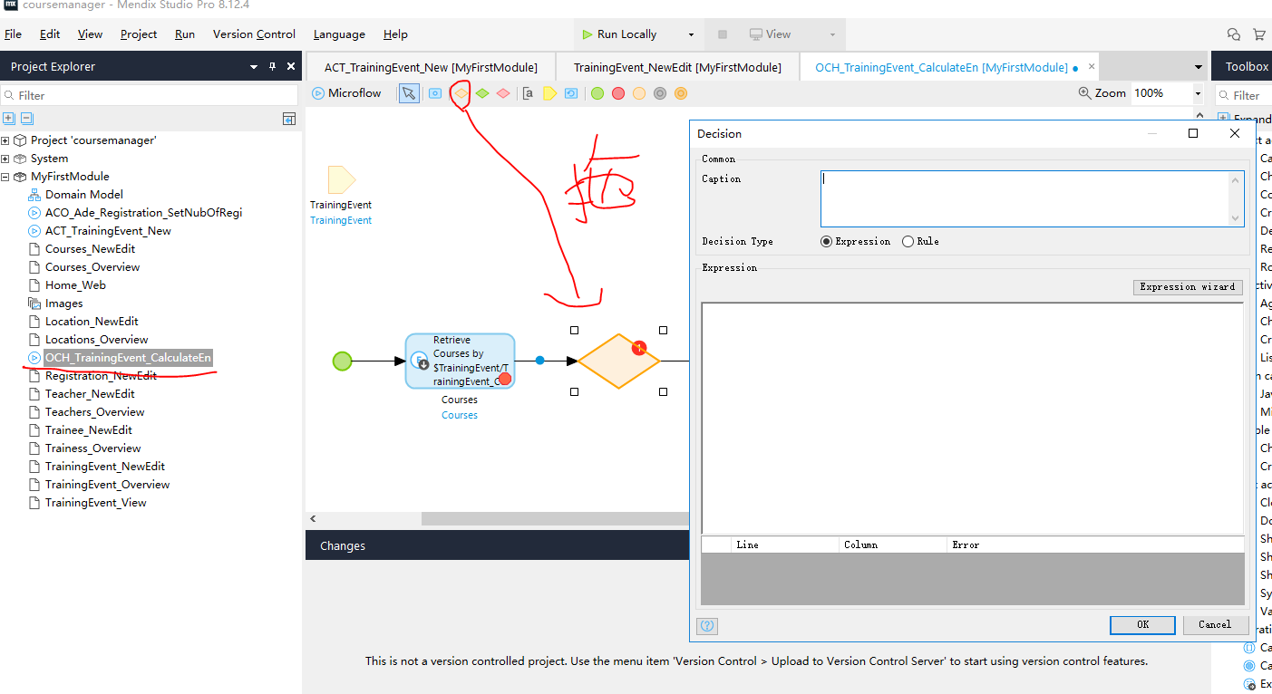 Mendix敏捷开发零基础学习《二》-进阶（Microflow微流、表单验证、运算符、条件判断、数据嵌套、触发器、Debug问题跟踪、版本管理 ...