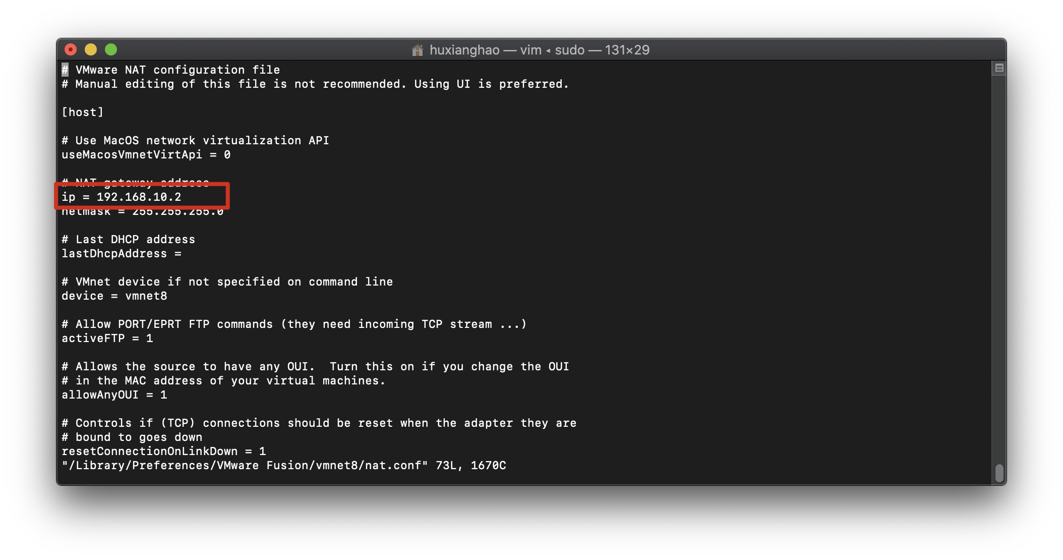 VMware Fusion下修改vmnet8网络和添加vmnet网络_mac fusion无法添加vmnet8-CSDN博客
