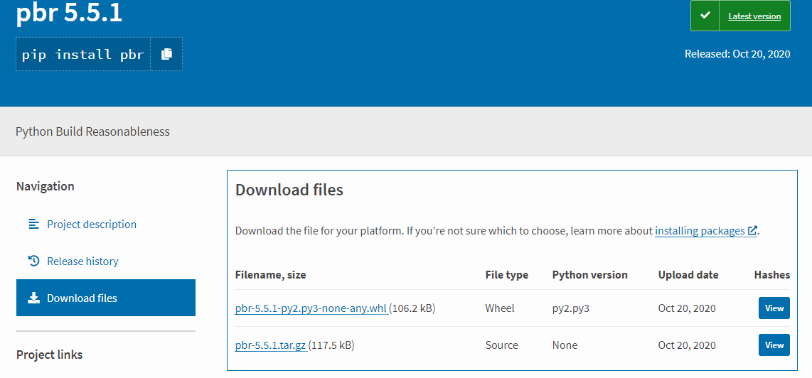 python安装uiautomator2遇到ERROR: Could not find a version that satisfies the requirement pbr解决办法-CSDN博客