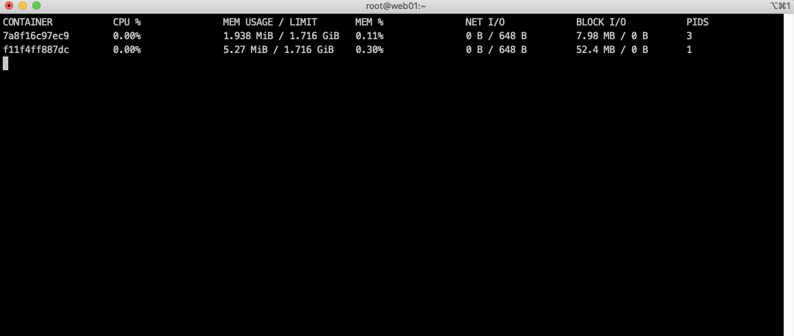 docker stats 查看容器资源的使用情况_docket net io和block io-CSDN博客