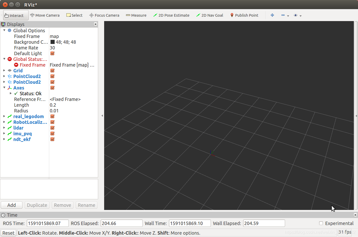 ROS下，安装rviz并用rviz播放bag文件实现并可视化 - 灰信网（软件开发博客聚合）