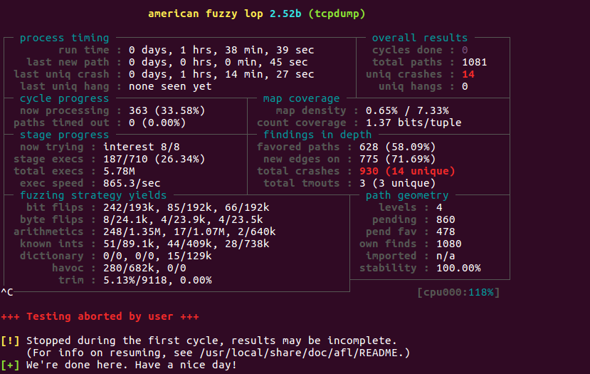AFL fuzzing tcpdump-tcpdump-4.9.0_afl tcpdump-CSDN博客