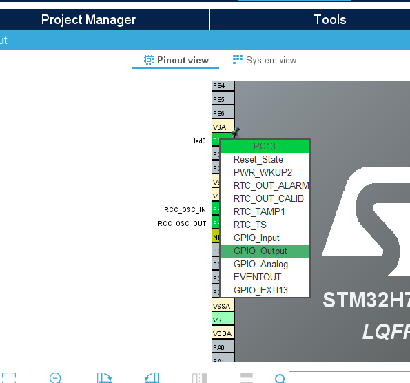 如何利用CubeMX生成代码驱动STM32H750点亮一个LED灯_stm32h750 片外 led-CSDN博客
