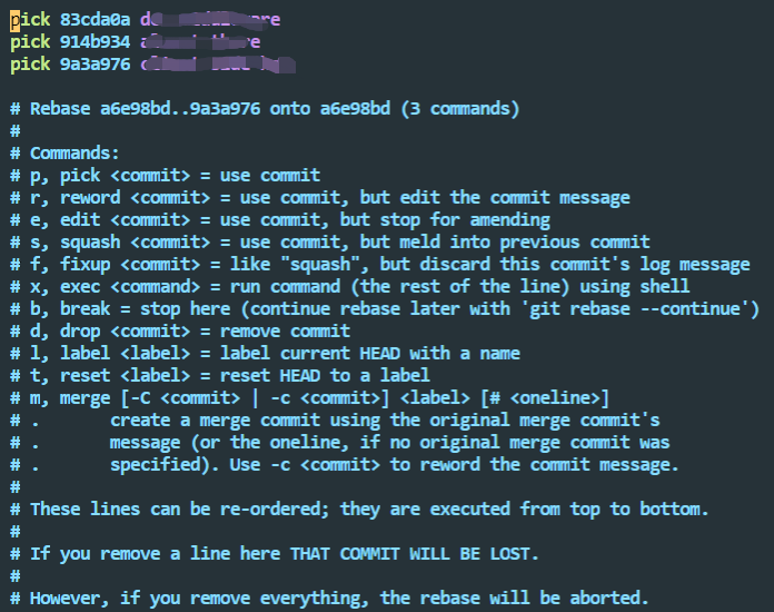 Git Rebase I 交互式变基的使用，以及squash压缩多次提交的方法 Csdn博客 