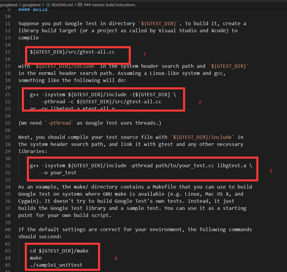 GTEST GMOCK使用入门-使用源码编译gtest gmock的方法_gmake源码-CSDN博客