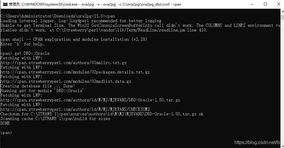 Win10 64位ora2pg的安装配置和使用 Ora2pg有windows版本吗 Csdn博客
