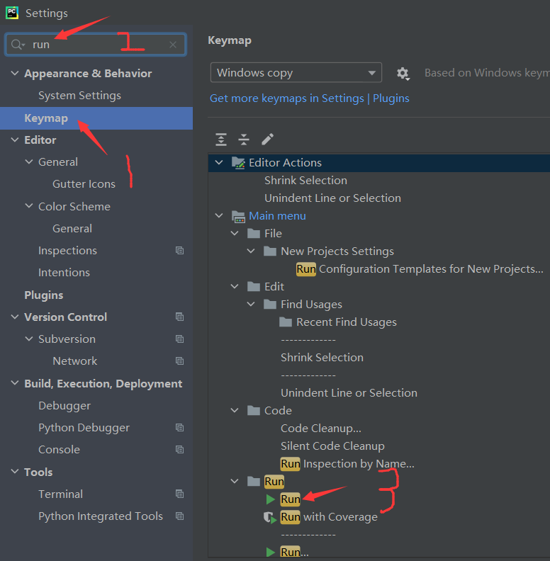 Pycharm中修改运行快捷键_pycharm快捷键修改-CSDN博客