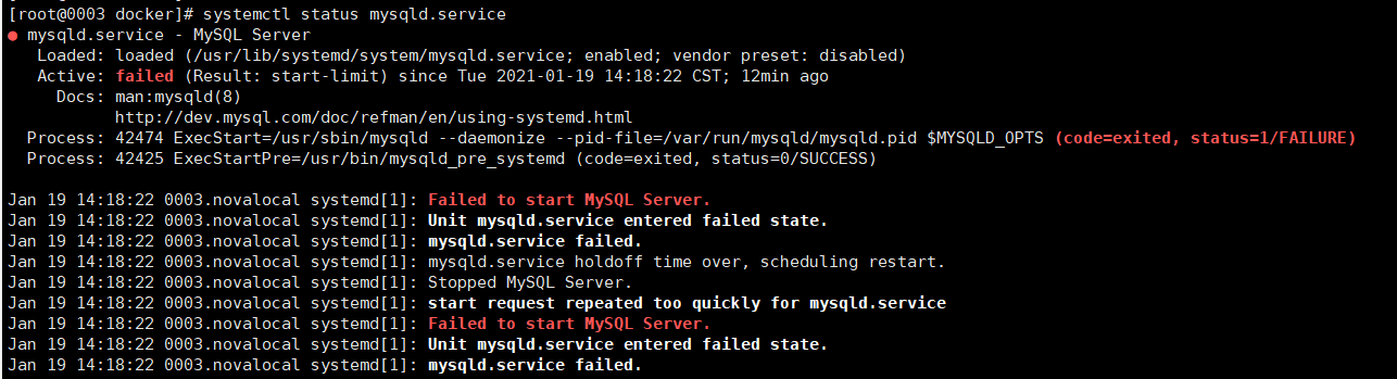 systemctl服务部署错误：code=exited, status=217/USER_mysql.service:main process exited status=217-CSDN博客