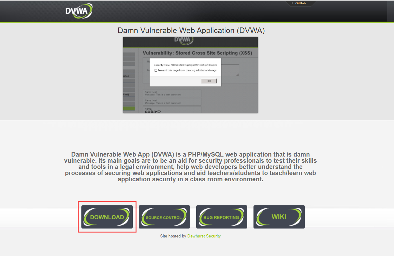 使用phpstudy在windows上搭建DVWA-CSDN博客