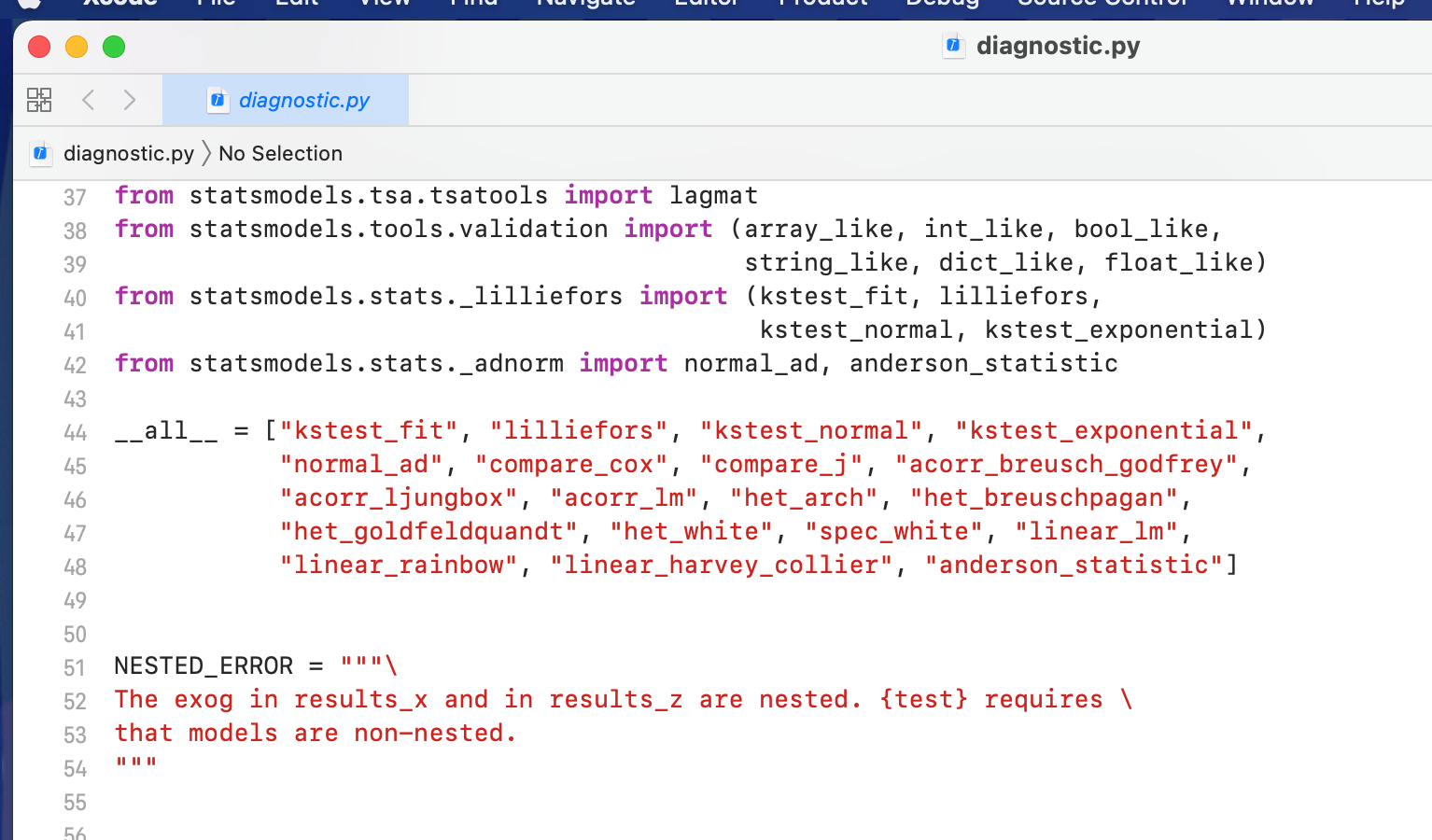 Statsmodels遇到的坑之：from statsmodels.stats.diagnostic import unitroot_adf_from statsmodels.tsa ...