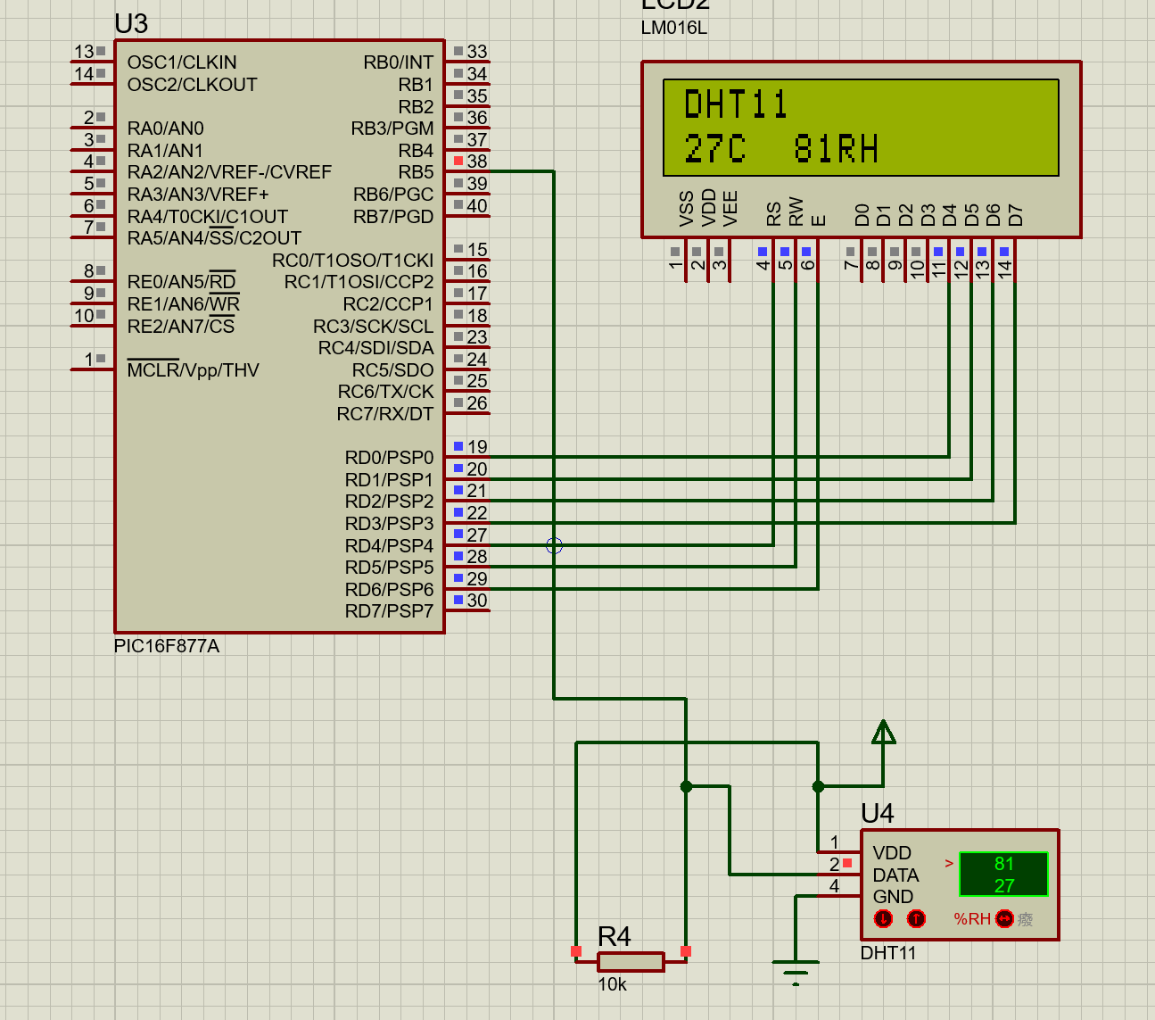 PIC16F877A 单片机 PIC16F887 DHT11 温湿度 程序_基于pic16f887单片机温度检测程序-CSDN博客