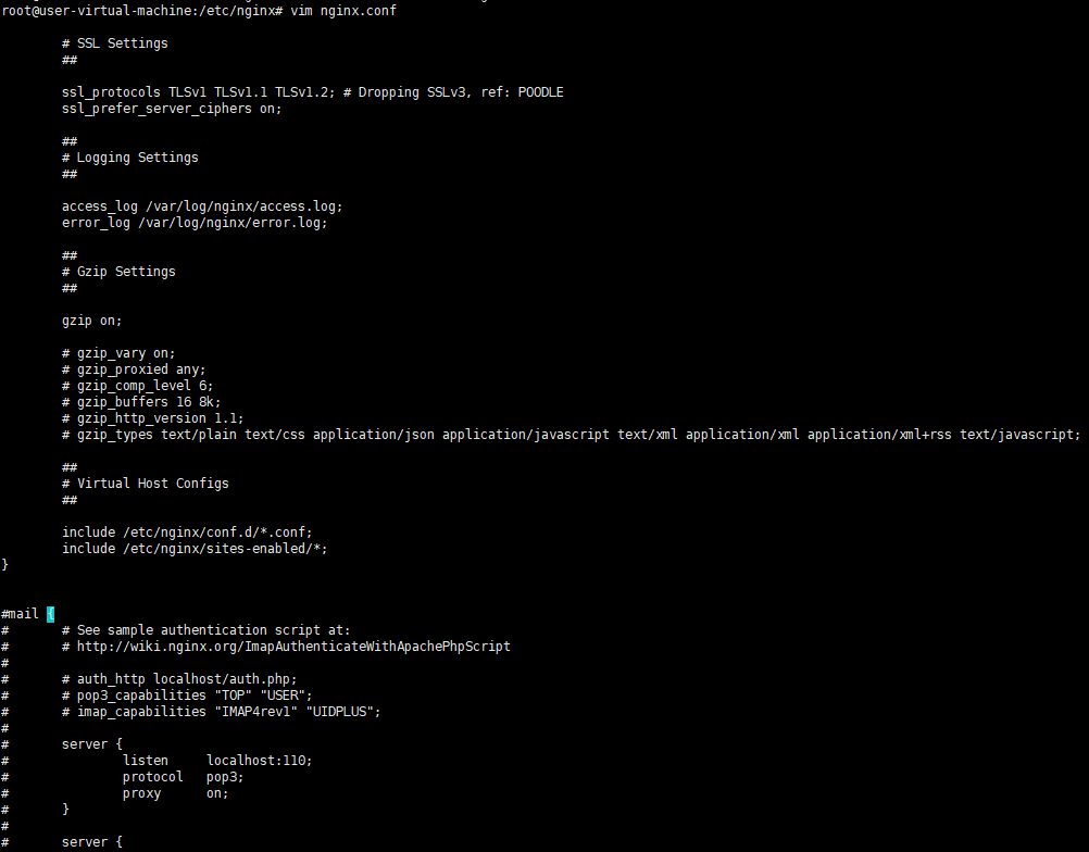 nginx.conf文件里没有server字段无法添加_为什么我的nginx.conf文件里面没有server配置-CSDN博客