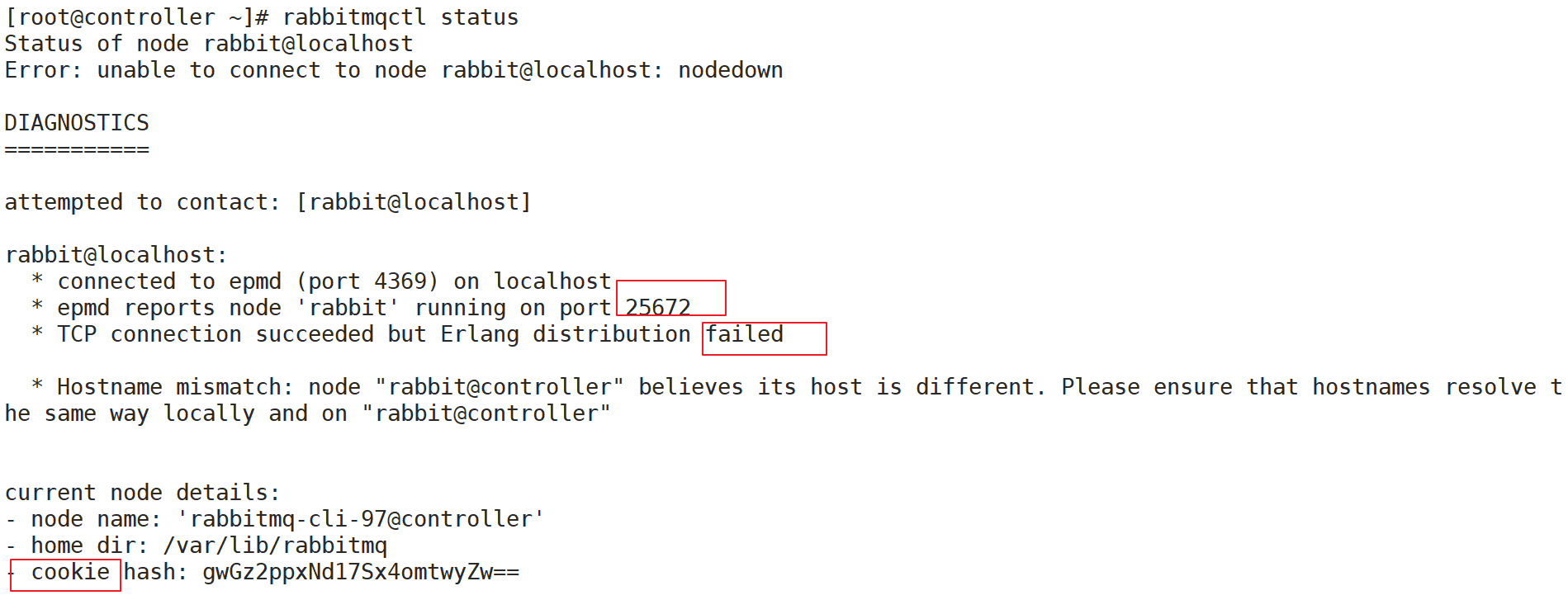 安装RadditMQ 解决unable to connect to node rabbit@localhost: nodedown报错方案_error: unable to connect ...