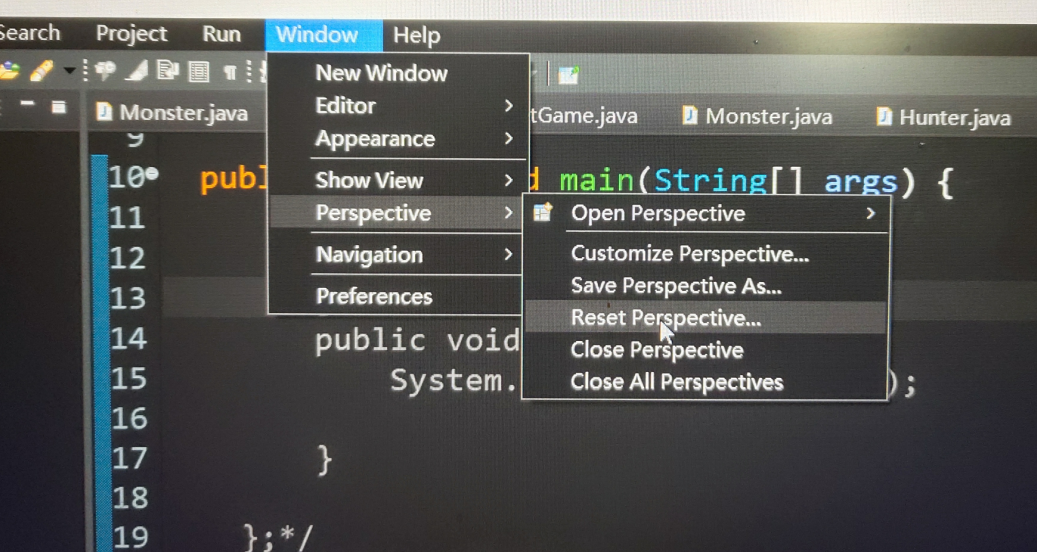 eclipse怎么恢复默认界面_org.eclipse.ui.window.resetperspective-CSDN博客