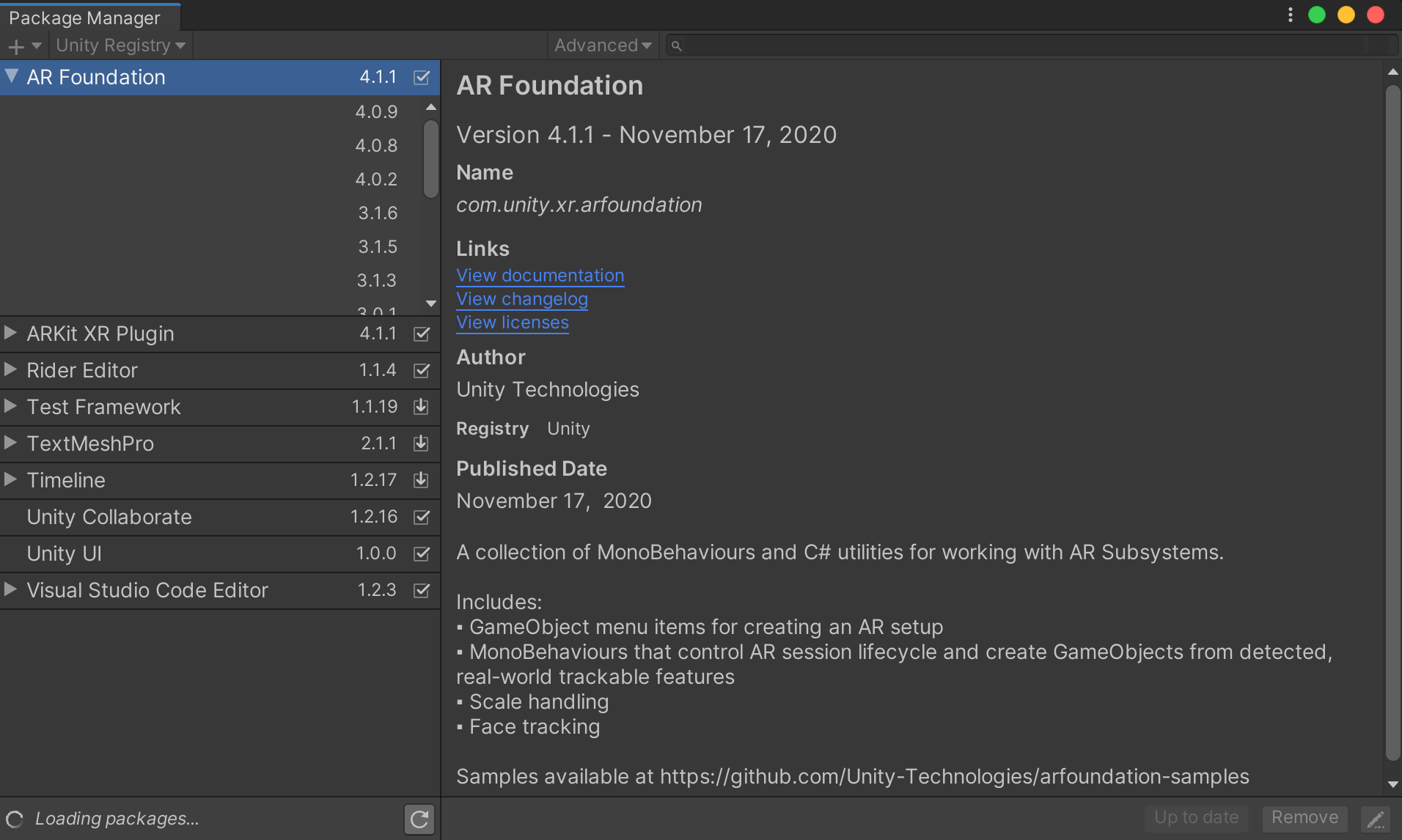 Unity ARFoundation+ARKitXRPlugin实现简单AR_arkit xr plugin-CSDN博客
