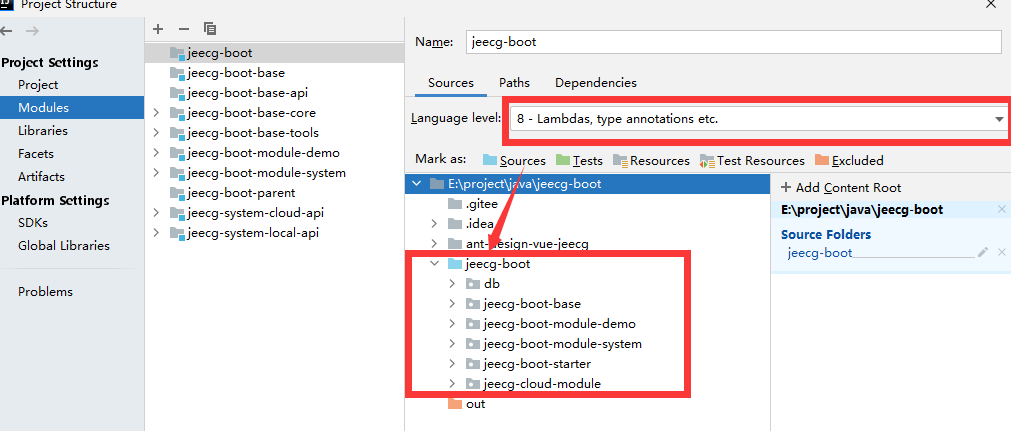 【图文并茂】idea中编译运行jeecg boot v2.30，并前后端在一个idea平台运行_idea运行jeecg-CSDN博客