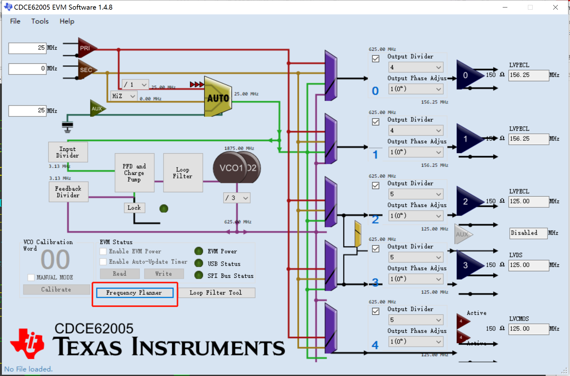 CDCE62005 EVM Software使用记录：生成时钟-CSDN博客