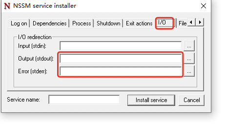 nssm在windows上部署服务（bat或exe）_nssm.exe 添加日志文件-CSDN博客