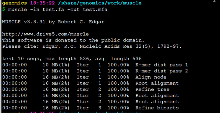 序列多重比对工具：MUSCLE_muscle序列比对-CSDN博客