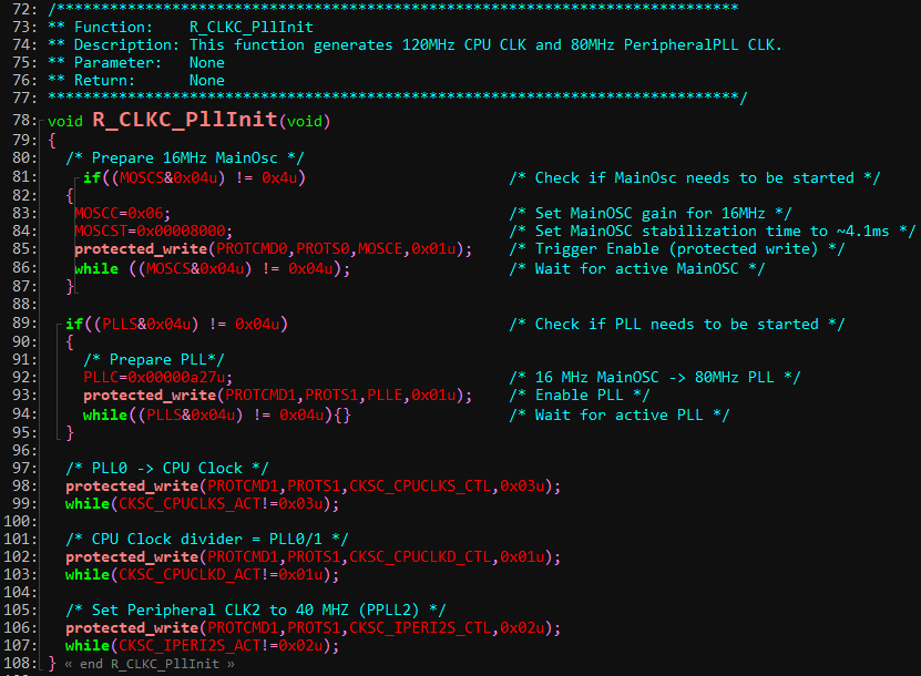 RH850开发板starter kit示例程序分析--时钟初始化R_SYSTEM_ClockInit()_rh850例程-CSDN博客