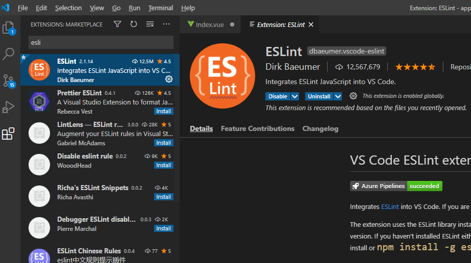 vscode设置开启eslint_vscode开启eslint-CSDN博客