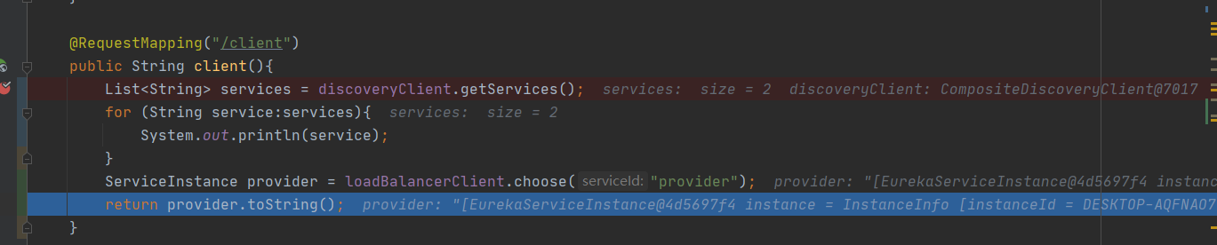使用DiscoveryClient的getServices()方法获取不到服务名，其他方法也都获取不到_discoveryclient获取不到 ...